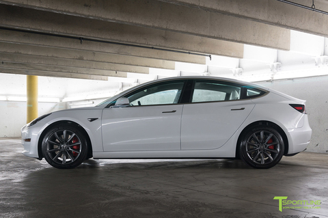 Tesla Model 3 with 18 TST Wheels T Sportline Tesla Model S 3 X Y Accessories